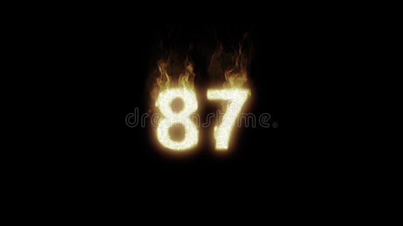 Burning Number 32. Fire Number Stock Footage - Video of flammable ...