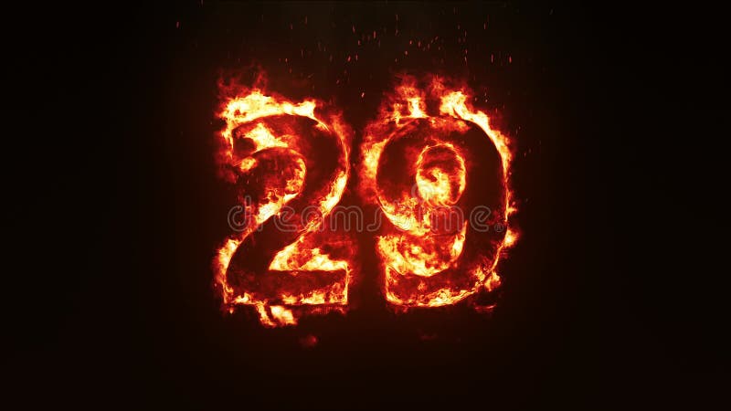 Burning Number 29. Fire Number Stock Footage - Video of flame, ignite ...