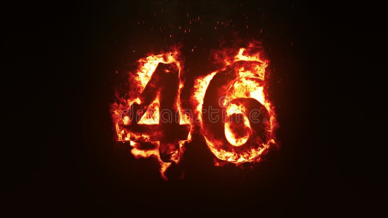 Burning Number 43. Fire Number Stock Footage - Video of burnt, blaze ...