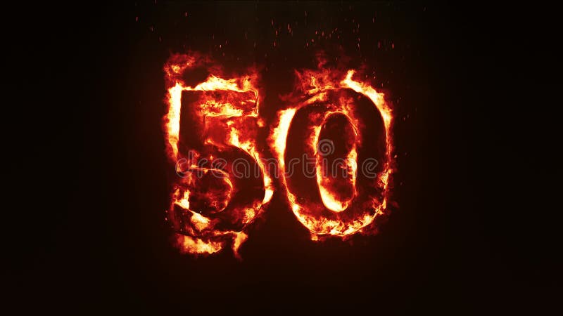 Burning Number 43. Fire Number Stock Footage - Video of burnt, blaze ...