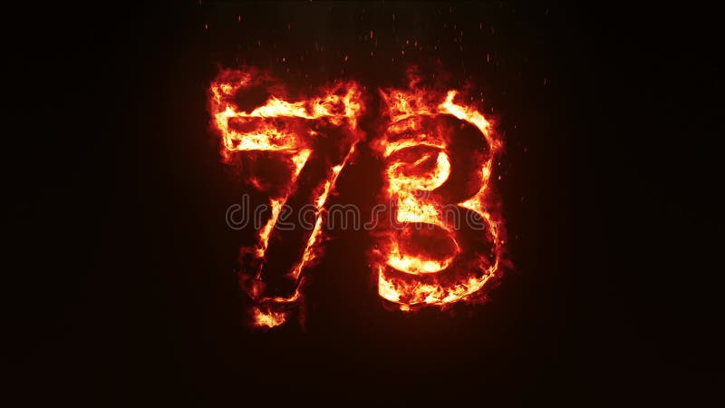 Burning Number 43. Fire Number Stock Footage - Video of burnt, blaze ...
