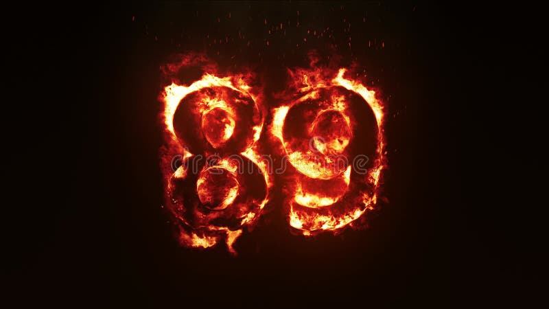 Burning Number 43. Fire Number Stock Footage - Video of burnt, blaze ...