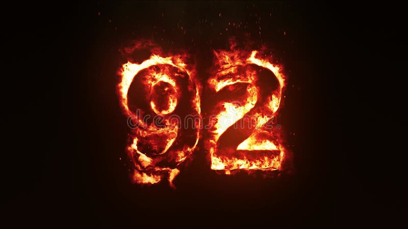 Burning Number 43. Fire Number Stock Footage - Video of burnt, blaze ...