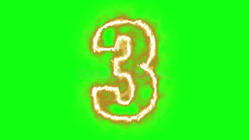 Burning Number on Green Screen Stock Video - Video of heat, burn: 186676027