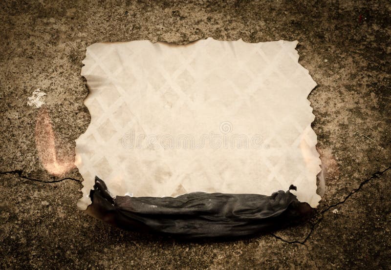Burning old paper sheet stock photo. Image of heat, damaged - 75955014