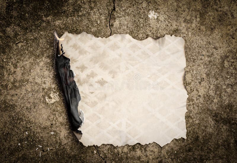 Burning old paper sheet stock photo. Image of heat, damaged - 75955014