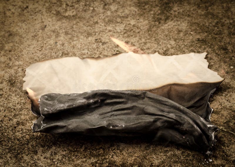 Burning old paper sheet stock photo. Image of heat, damaged - 75955014