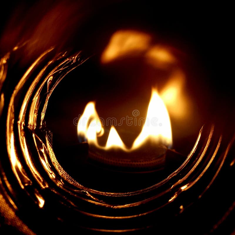 Burning orange flame stock image. Image of tunnel, burning - 253617343