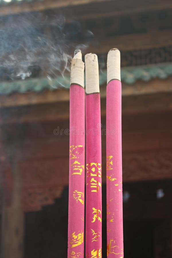 Burning of the Oriental Incense Stock Image - Image of buddhism, burner ...