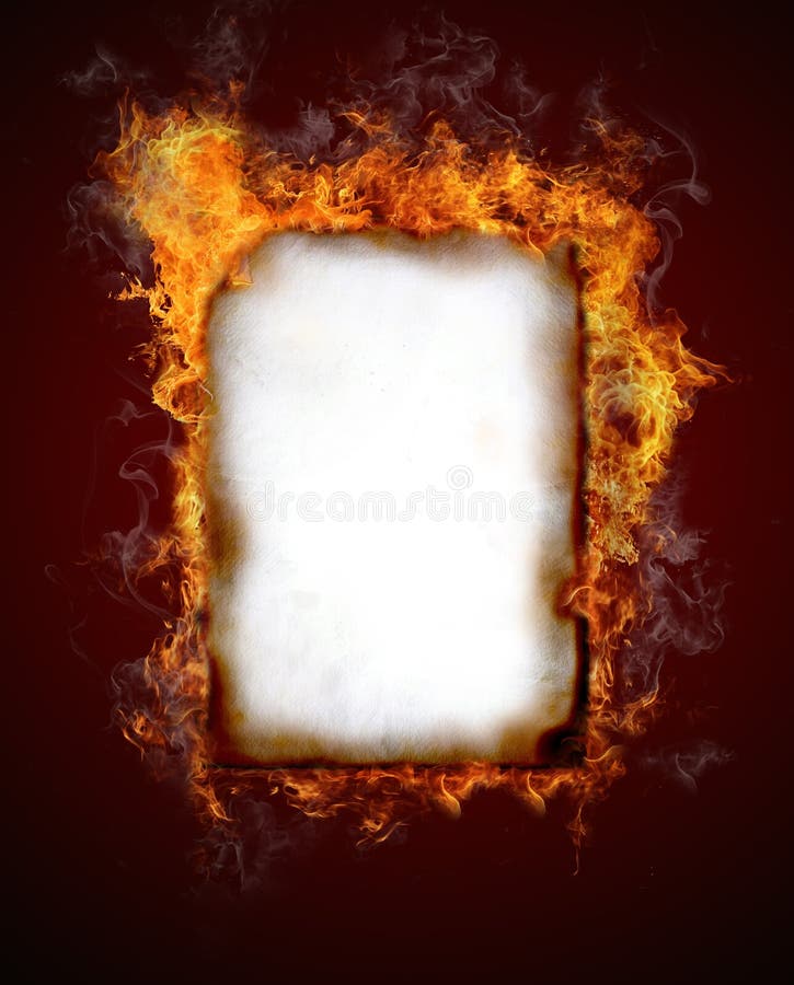 Burning paper stock image. Image of fire, charring, explosion - 17808121