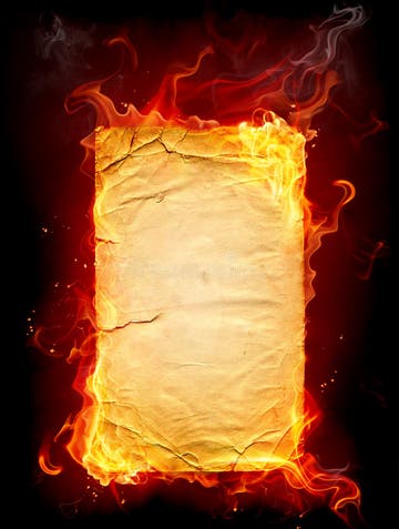 Burning paper stock illustration. Illustration of abstract - 8888328