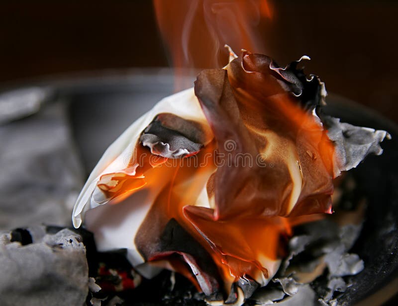 Burning Paper stock photo. Image of soft, dynamic, abstract - 13420414