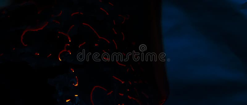 Burning Paper, Glowing Edge of Paper on a Black Background Stock Image ...