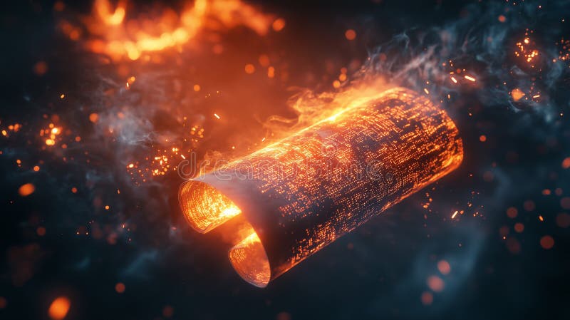 Burning Paper Scroll Unrolling in Zero Gravity Creates a Mesmerizing ...