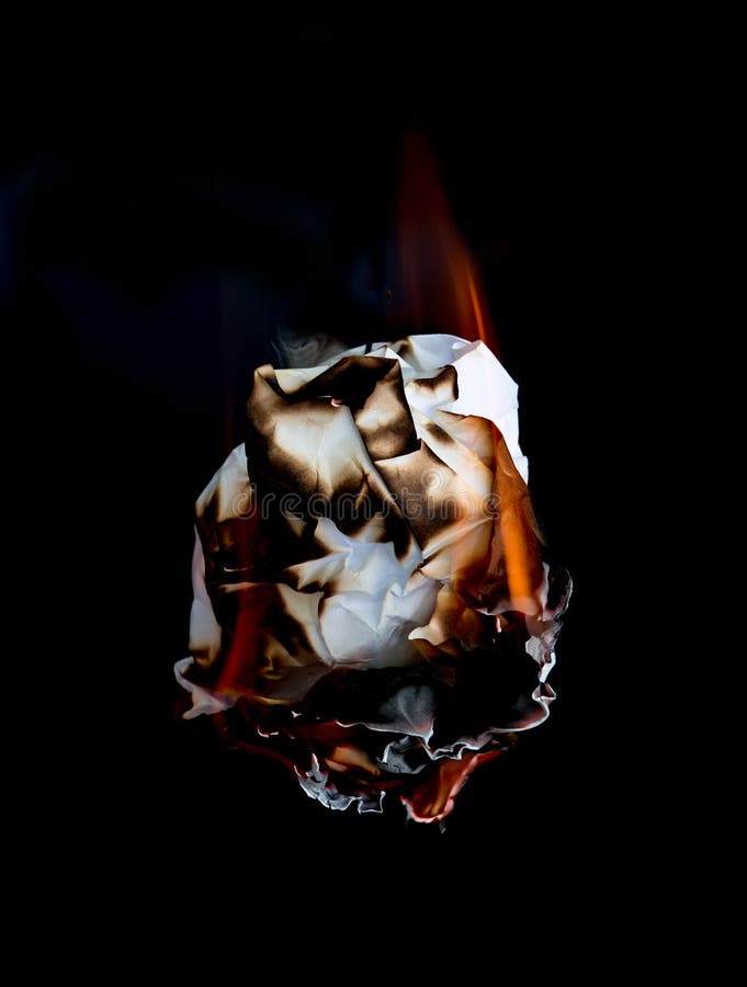Burning paper stock photo. Image of burn, abstract, blank - 56690468