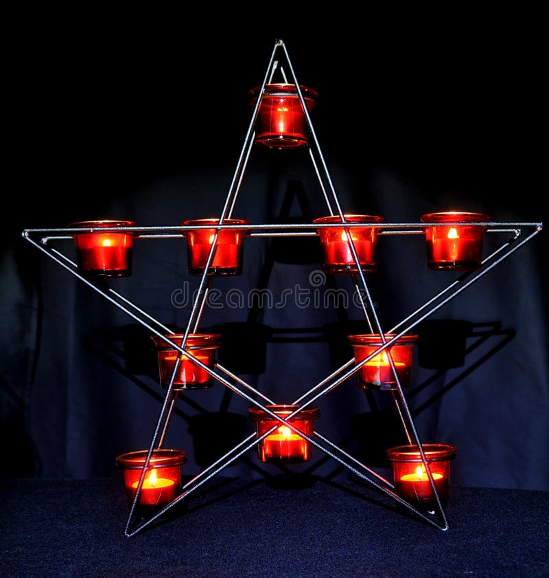 Burning pentagram stock image. Image of pagan, flammable - 17159653