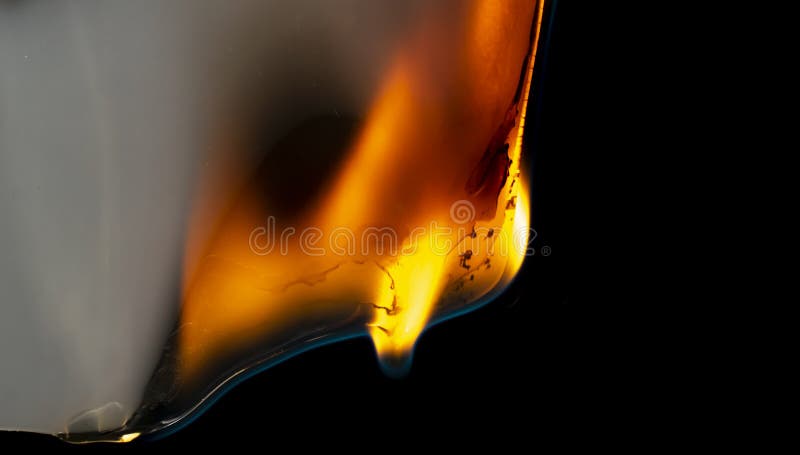 Burning Plastic Close Up, Plastic is Burning, Melts and Drips Stock ...