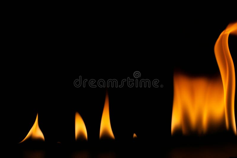 Burning Power of the Flame, Flames, and Burning Sparks Close-up, Fire ...