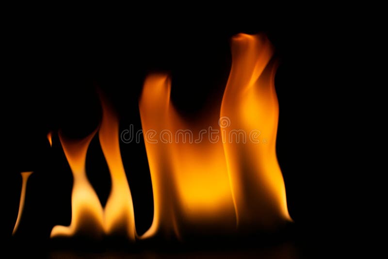 Burning Power of the Flame, Flames, and Burning Sparks Close-up, Fire ...