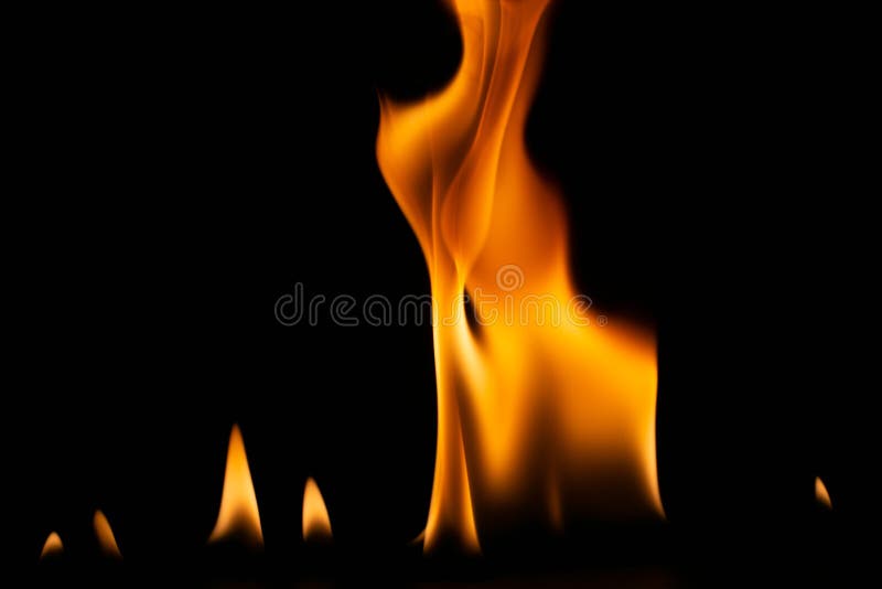 Burning Power of the Flame, Flames, and Burning Sparks Close-up, Fire ...