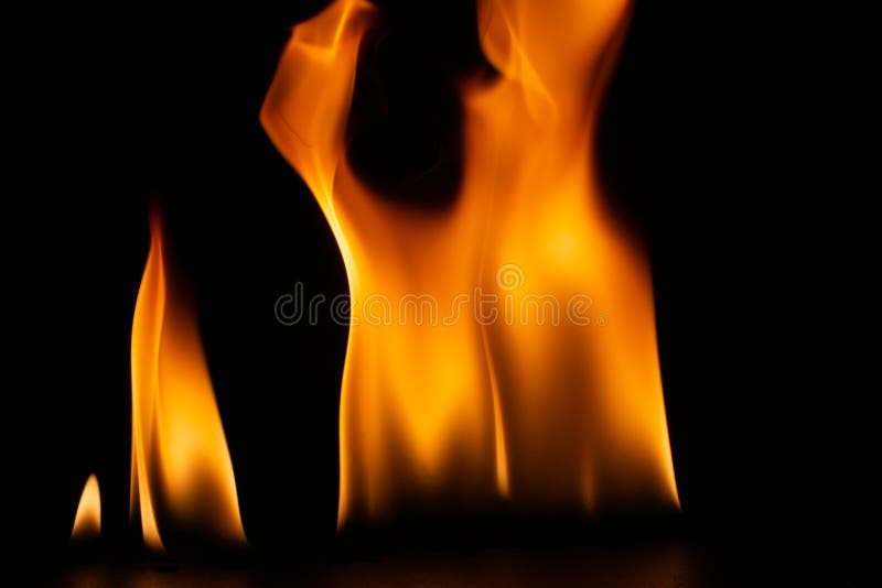 Burning Power of the Flame, Flames, and Burning Sparks Close-up, Fire ...