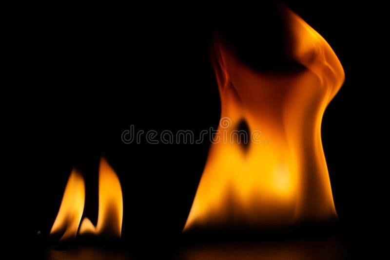 Burning Power of the Flame, Flames, and Burning Sparks Close-up, Fire ...