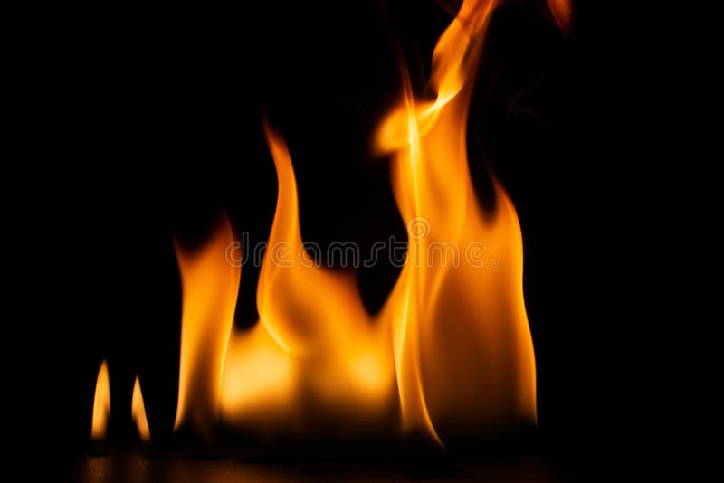 Burning Power of the Flame, Flames, and Burning Sparks Close-up, Fire ...