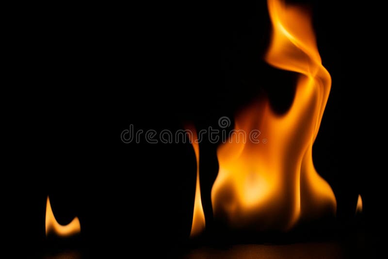 Burning Power of the Flame, Flames, and Burning Sparks Close-up, Fire ...