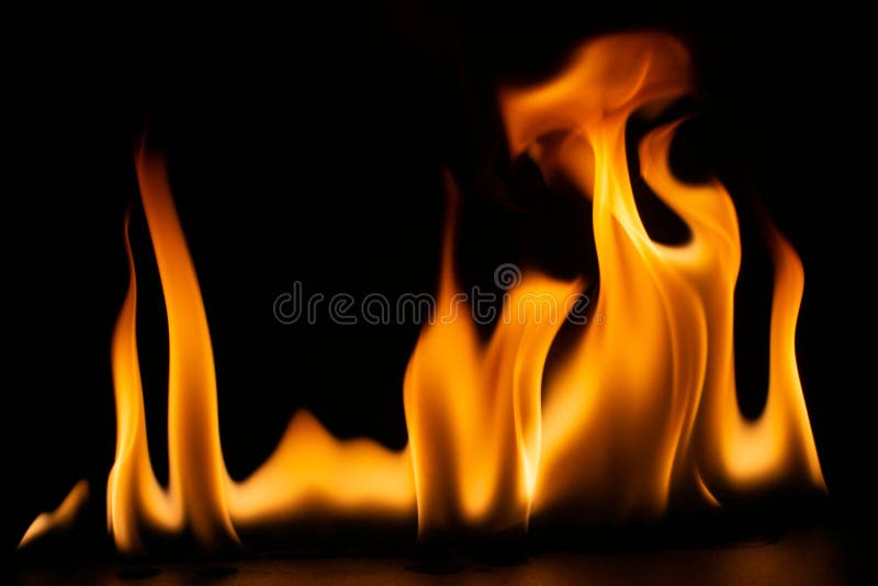 Burning Power of the Flame, Flames, and Burning Sparks Close-up, Fire ...