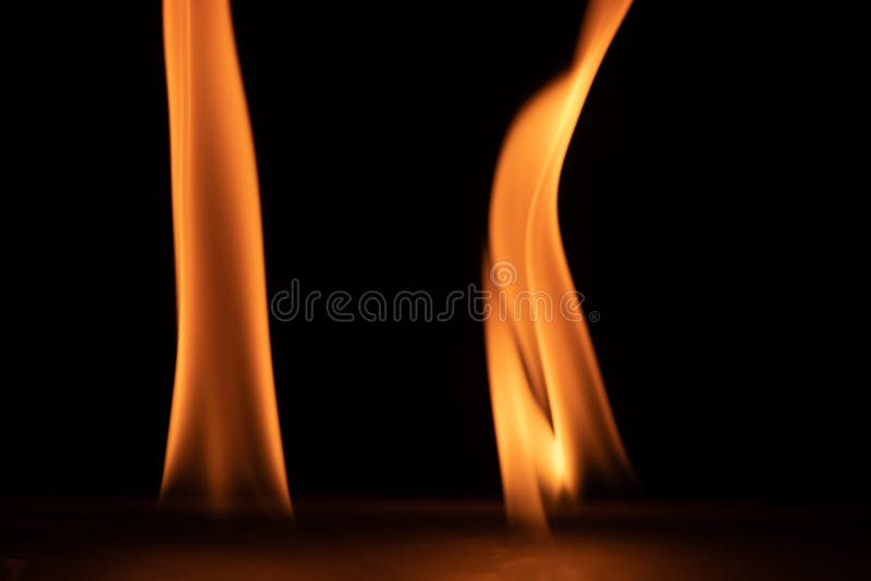 Burning Power of the Flame, Flames, and Burning Sparks Close-up, Fire ...