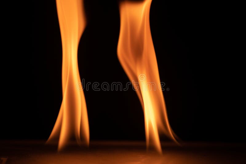 Burning Power of the Flame, Flames, and Burning Sparks Close-up, Fire ...