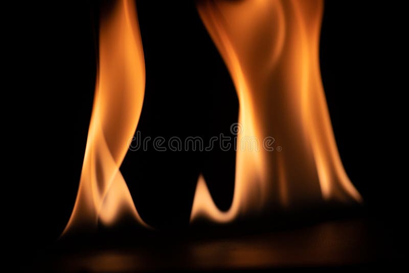 Burning Power of the Flame, Flames, and Burning Sparks Close-up, Fire ...