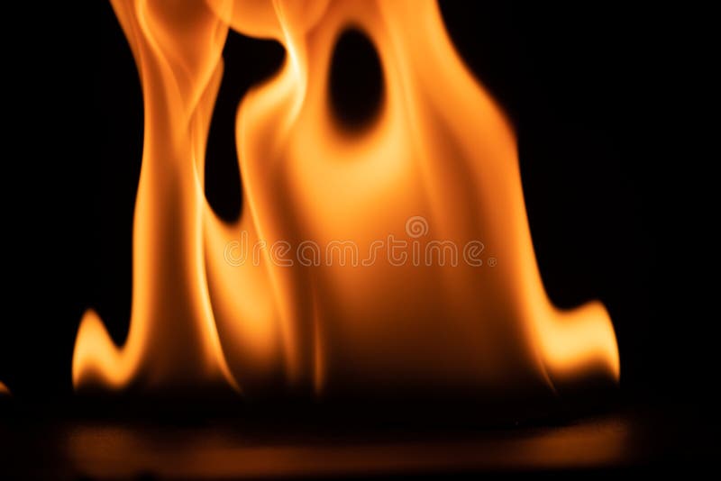 Burning Power of the Flame, Flames, and Burning Sparks Close-up, Fire ...