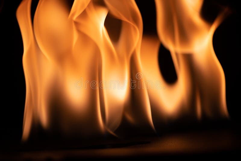 Burning Power of the Flame, Flames, and Burning Sparks Close-up, Fire ...