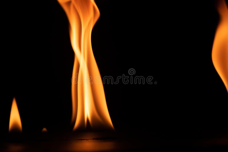 Burning Power of the Flame, Flames, and Burning Sparks Close-up, Fire ...