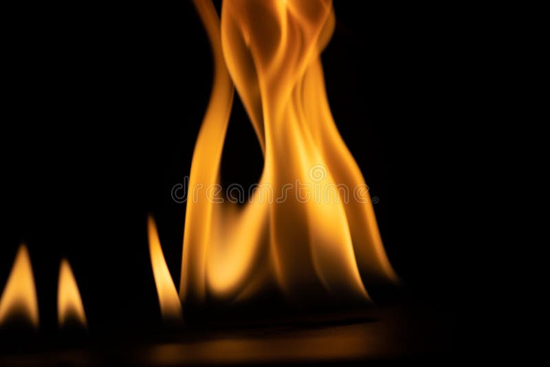 Burning Power of the Flame, Flames, and Burning Sparks Close-up, Fire ...