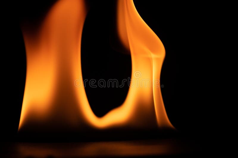 Burning Power of the Flame, Flames, and Burning Sparks Close-up, Fire ...