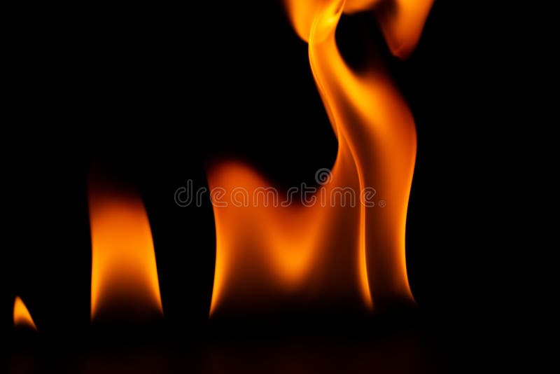 Burning Power of the Flame, Flames, and Burning Sparks Close-up, Fire ...