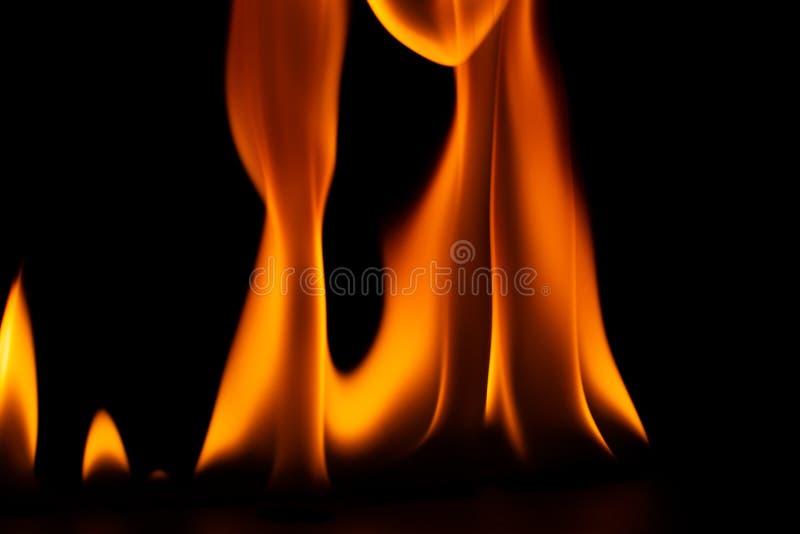 Burning Power of the Flame, Flames, and Burning Sparks Close-up, Fire ...