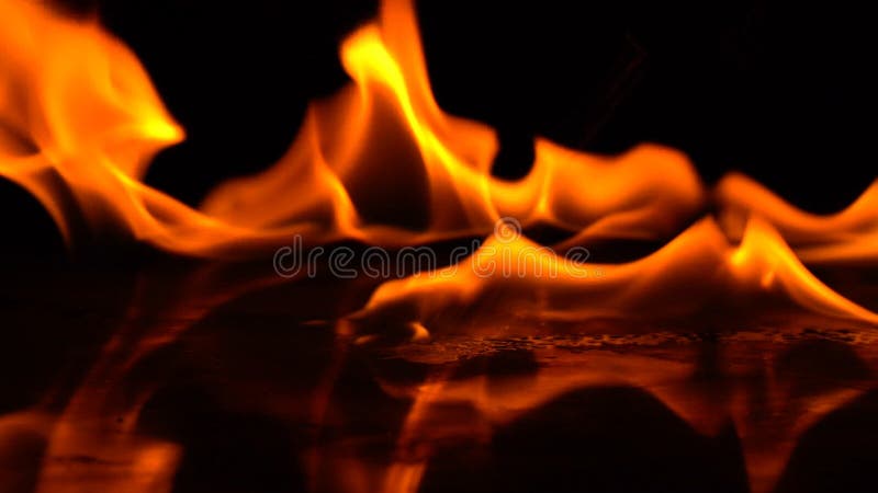 Burning Power of the Flame, Flames and Burning Sparks Close-up, Fire ...