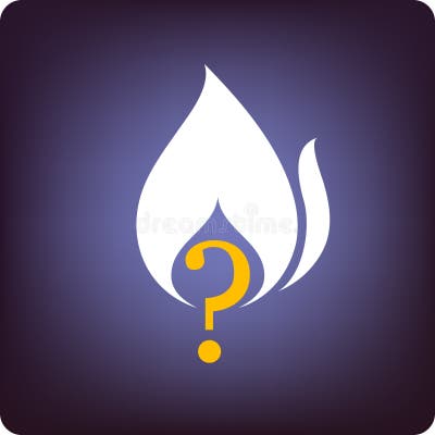 Burning question stock vector. Illustration of burn, mark - 5117482
