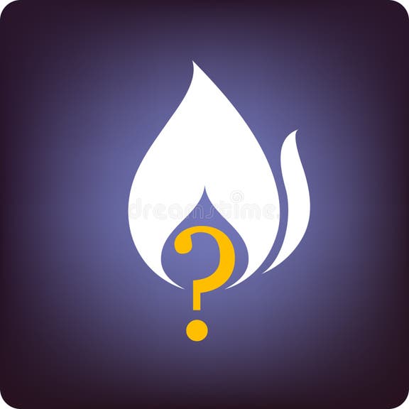 Burning question stock vector. Illustration of burn, mark - 5117482