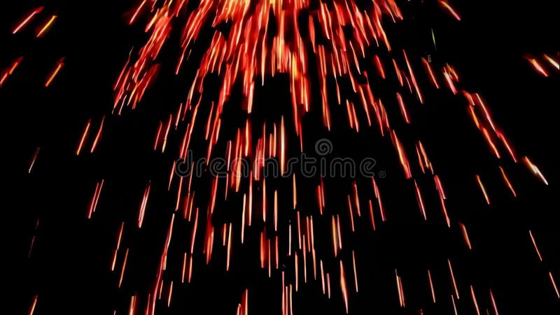 Burning Rain! a Fantastical Shower of Fire Stock Footage - Video of ...