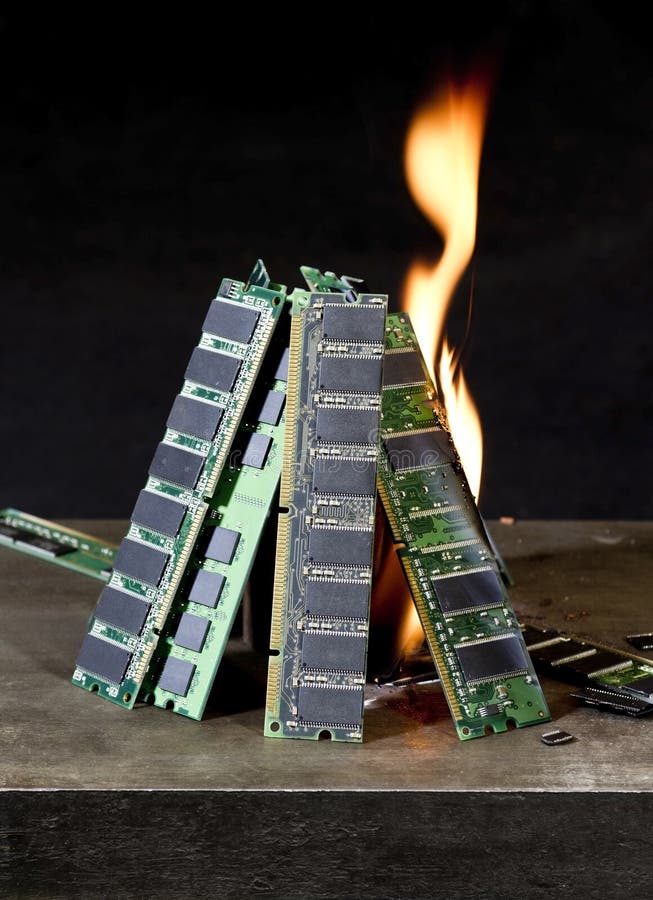 Burning memory sticks stock image. Image of group, equipment - 33291665