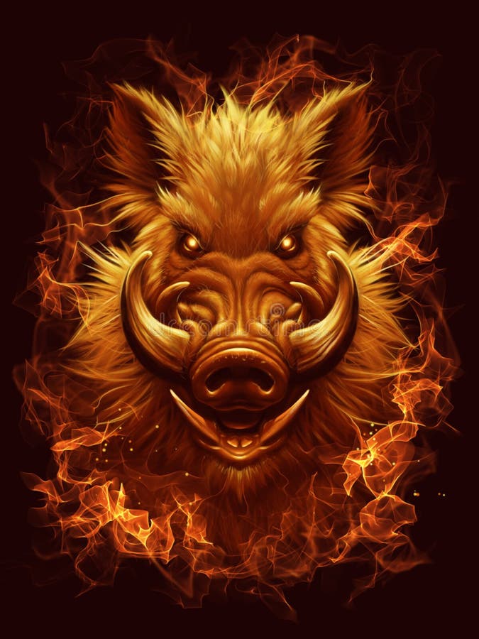 Boar Flame Stock Illustrations – 32 Boar Flame Stock Illustrations ...