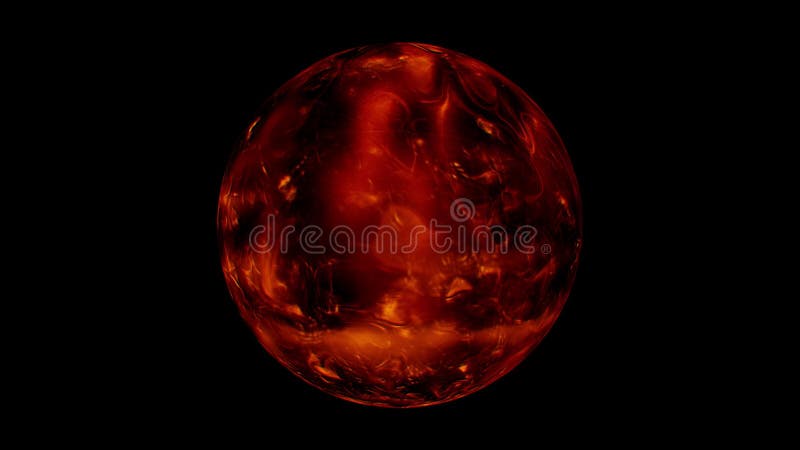 Burning Red Fire and Spark Orb Stock Footage - Video of inferno, energy ...