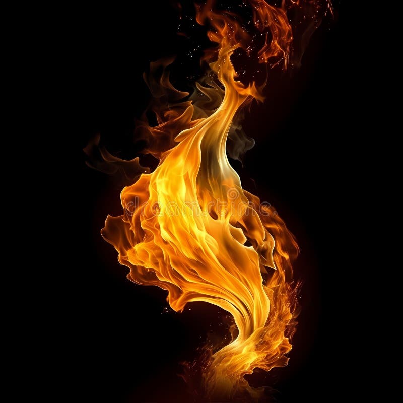 Burning Red Hot Sparks Fly from a Big Fire, Fire Overlay Made with ...