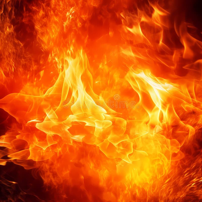 Burning Red Hot Sparks Fly from a Big Fire, Fire Overlay Made with ...