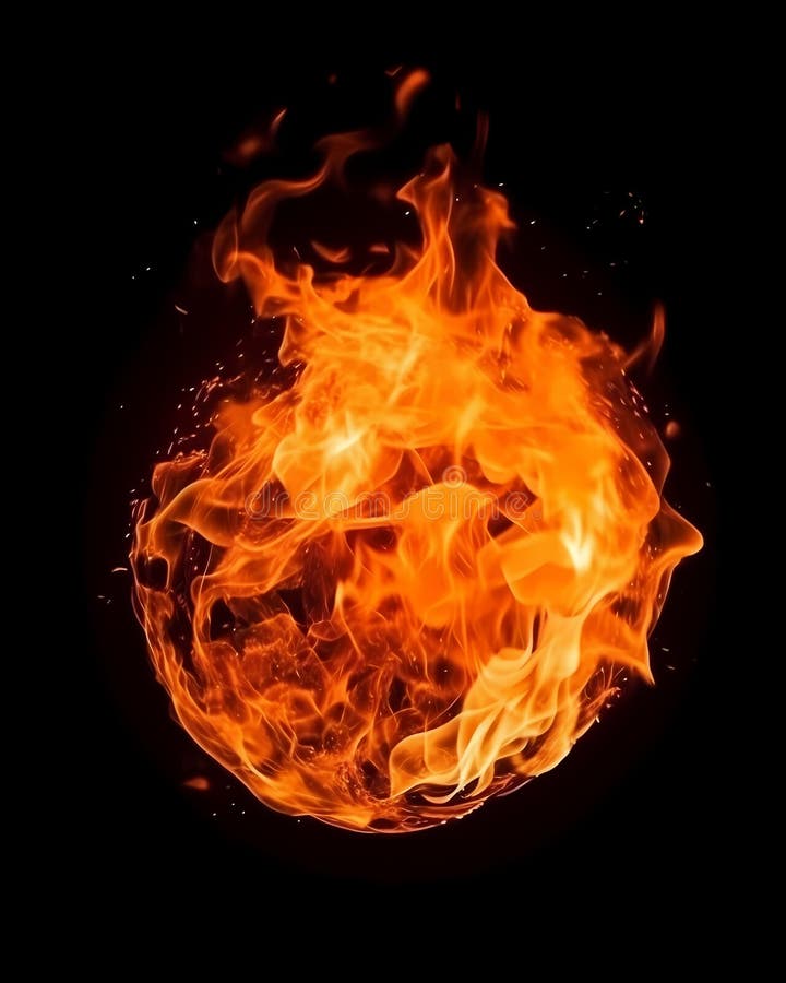 Burning Red Hot Sparks Fly from a Big Fire, Fire Overlay Made with ...