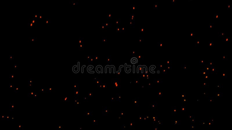 Burning Red Sparks Fire Seamless Loop ,Fire Particles Over Red ...